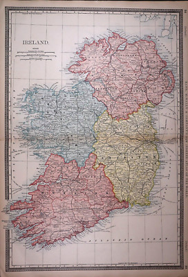 1900-Now - Survey Half-Inch Colour Map Of Ireland
