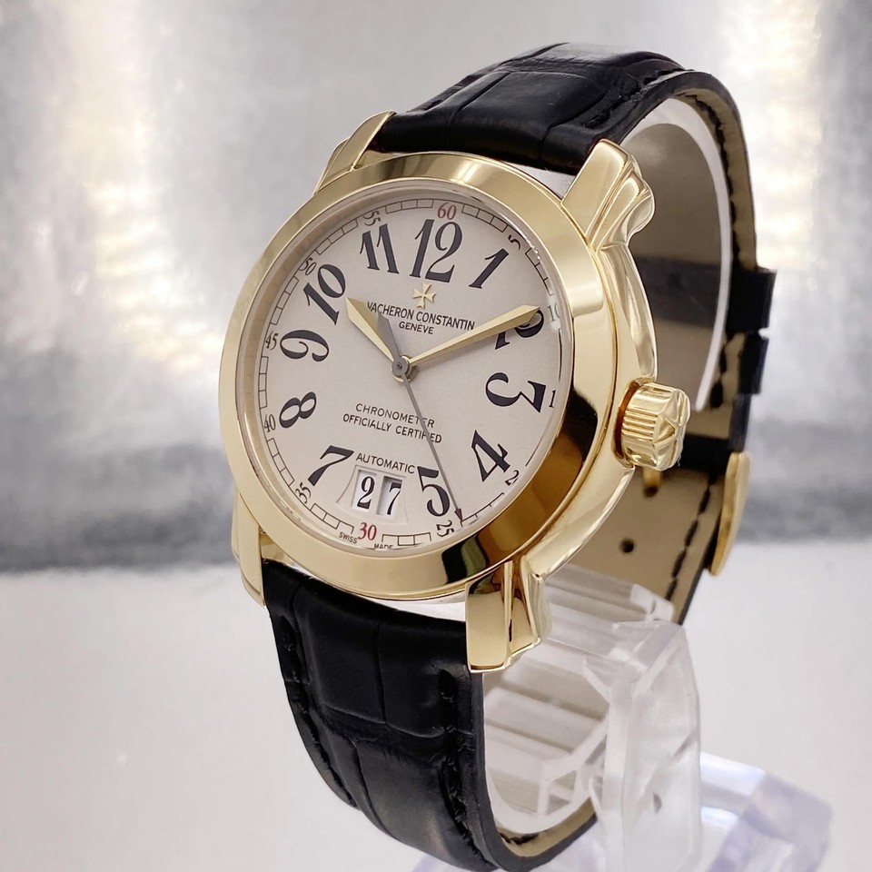 Vacheron Constantin Malte 18K Yellow Gold Cream Dial Automatic Watch ...