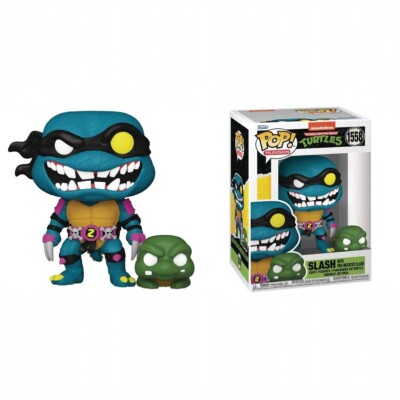 Funko Pop! TMNT: Slash with Pre-Mutilated Slash #1558 | eBay