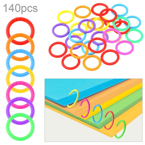 150pcs 20mm Plastic Binder Rings for Cards / Document Stack / Office ...