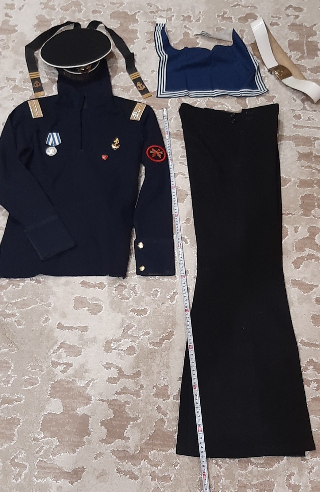 Soviet Vintage Military Uniform Sailor Army USSR.Northern Fleet ...