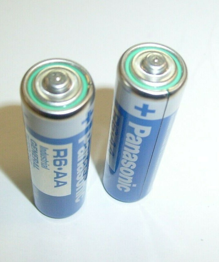 2 Vintage Panasonic Hi-Top Premium Power AA-Size Batteries Blue Osaka ...