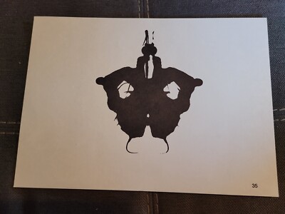 1987 Ink Blot Card #35/66 dbl sided Card Picture. Inkblots Inkblotz 10. ...