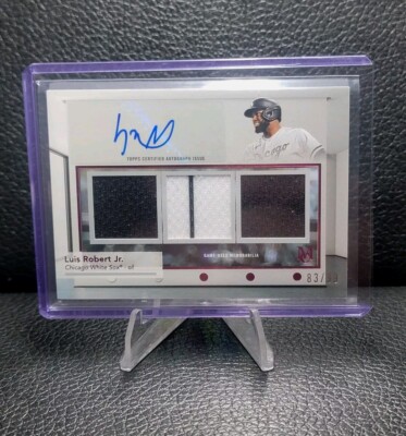 2024 Museum Collection Luis Robert Jr Triple Relic Auto /99 #SWTRA-LR ...