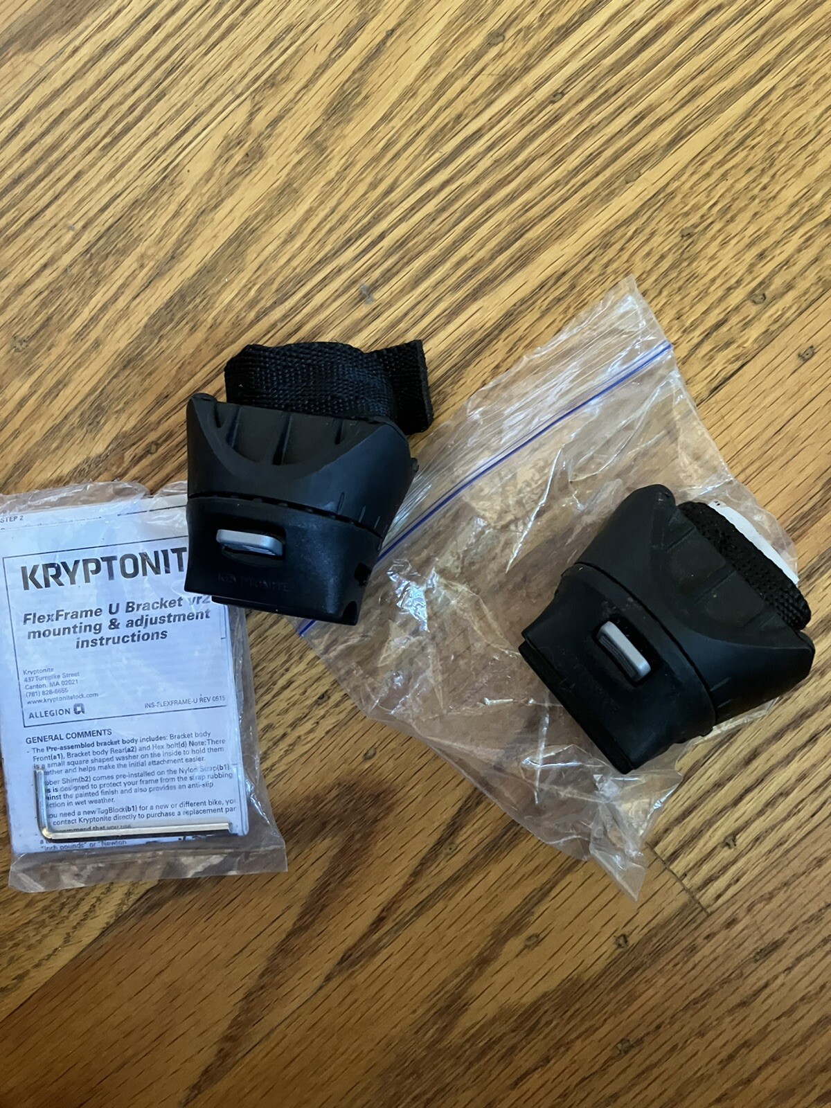 Lot of 2 Kryptonite FlexFrame-U Bracket Mounting&Adjustment ...