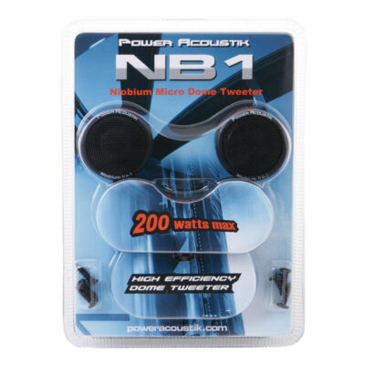 New Power Acoustik NB-1 2-Way Mount Niobium Magnet Micro Dome 200 Watts ...