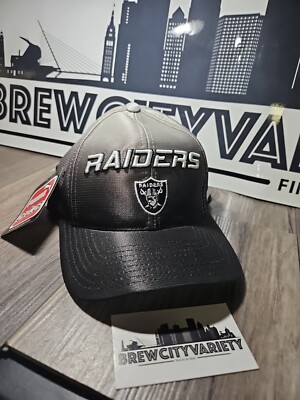 NFL Raiders Puma Cap Hat Ombe Black Oakland Las Vegas Strapback ...