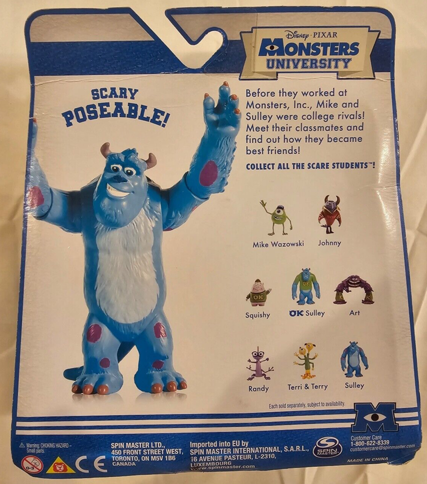 Monsters University Scare Student Sulley Action Figure Spin Master | eBay