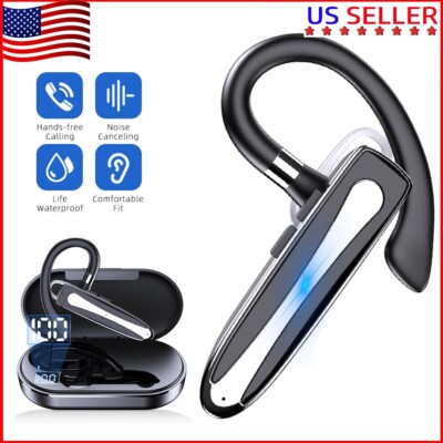 Truck Driver Office Headset Wireless Bluetooth Earpiece Mic Android ...