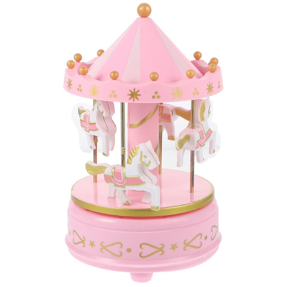 Romantic Carousel Music Box Desktop Ornament Miniature Music Box ...