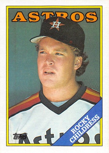 Rocky Childress 1988 Topps 643 Houston Astros Rookie Baseball Card | eBay
