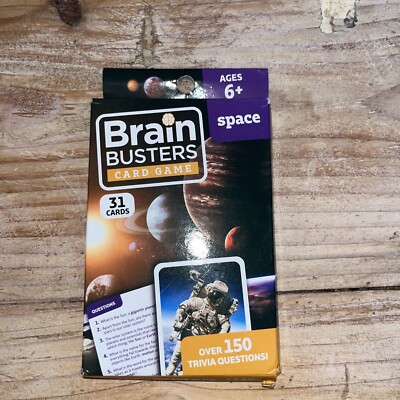Brain Busters Space Trivia Card Game 31 Cards Over 150 Questions | eBay