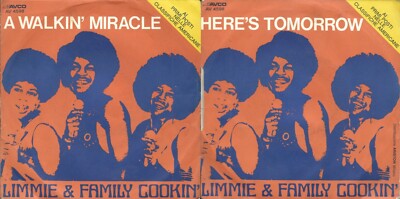 Disque 45 Tours Limmie & Family Cookin' – A Walkin' Miracle // Here's Tomorrow | eBay