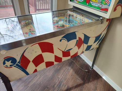 Vintage Indianapolis 500 Bally pinball machine graphics works original ...