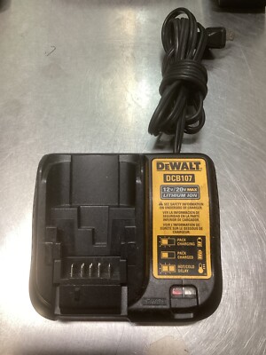 DEWALT DCB107 12V & 20V Max Lithium Ion Battery Charger replaces DCB100 ...