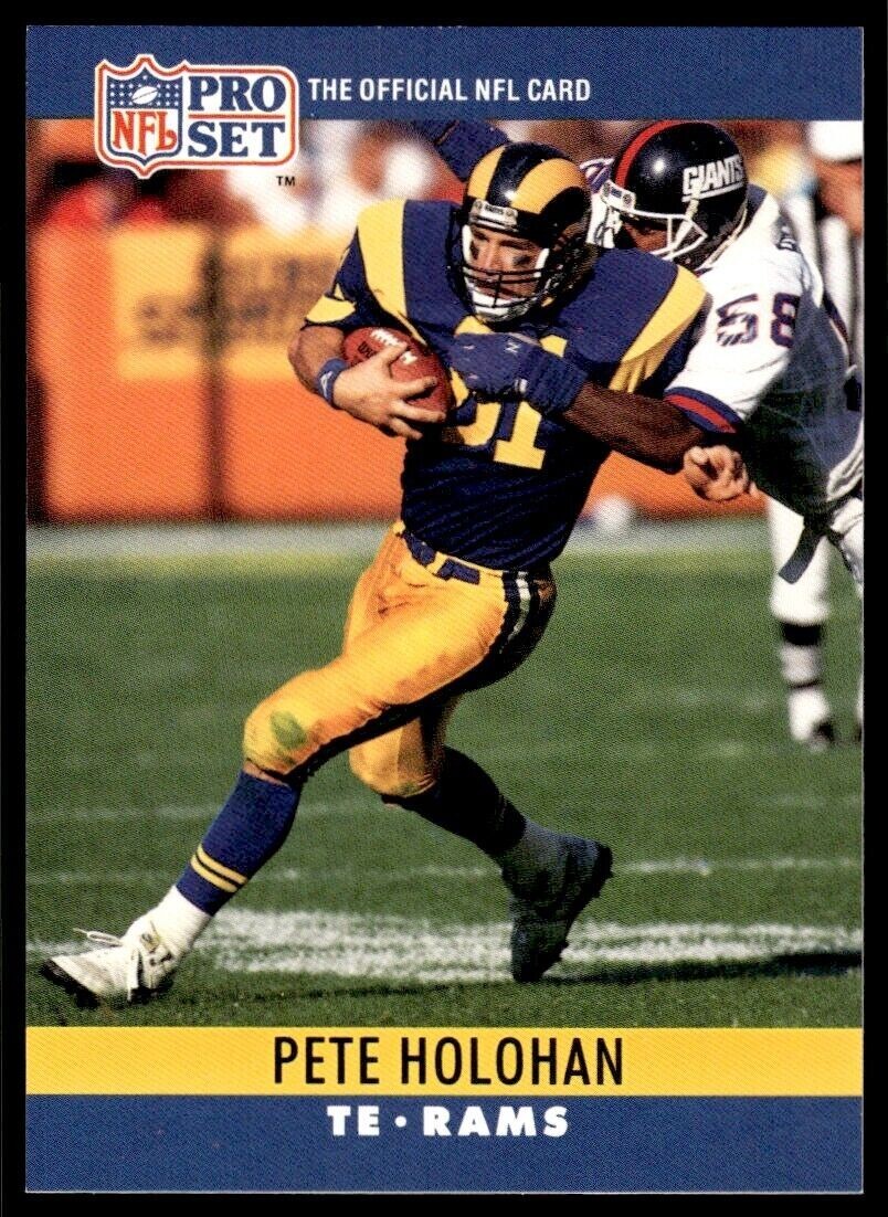 1990 Pro Set Pete Holohan Los Angeles Rams #168 | eBay