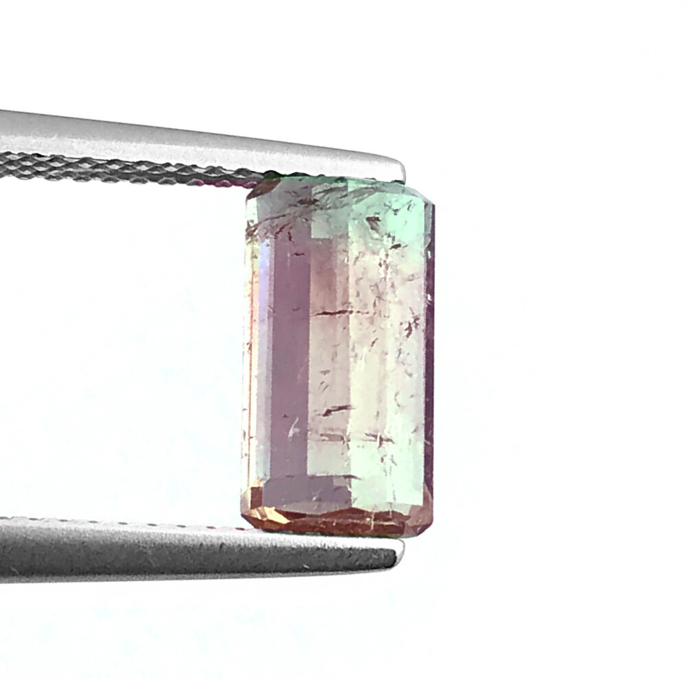 Tourmaline 2.58ct extremely rare bi color 100% natural earth mined ...