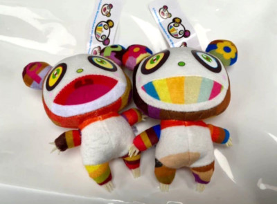 Takashi Murakami Kaikai Kiki Panda Mini Plush Keychain tagged New | eBay