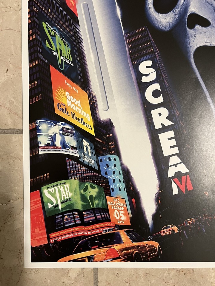 Scream VI 6 Poster AMC Fan Event Movie Exclusive Rare Ghostface New ...