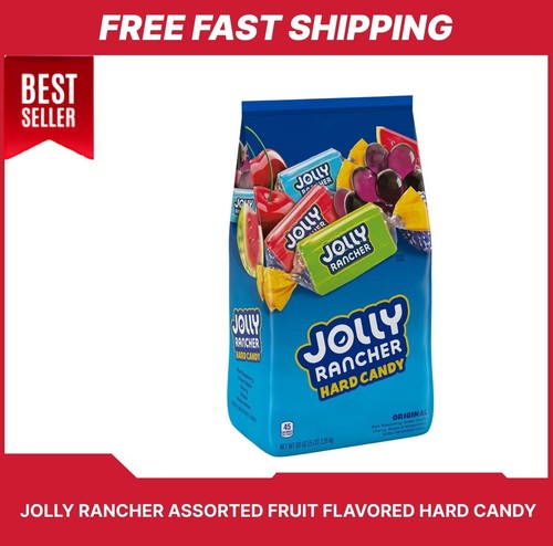 Jolly Rancher Assorted Fruit Flavored Hard Candy Bulk Bag 5lb Halloween ...