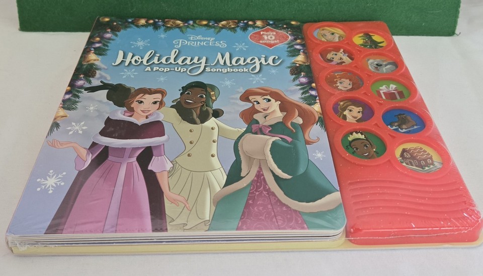 Disney Princess Holiday Magic A Pop-Up Songbook Plays 10 Songs.2021 New ...
