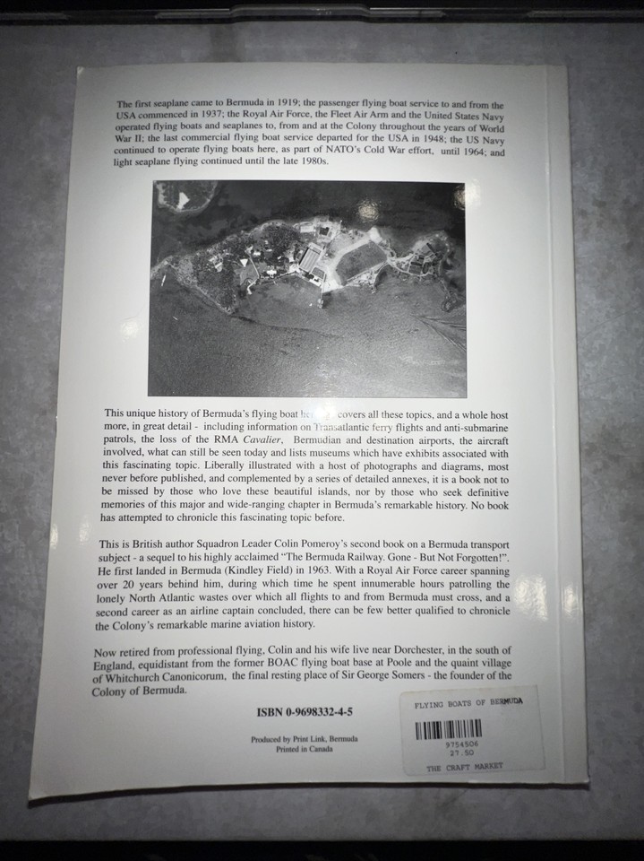 The Flying Boats Of Bermuda by Pomeroy, Colin A. Book The Fast Free ...