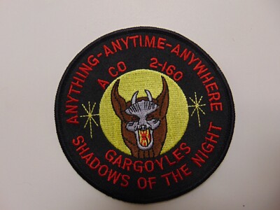 MILITARY PATCH SEW ON A CO 2-160 GARGOYLES SHADOWS OF THE NIGHT ...