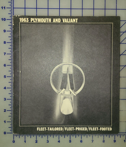 1963 Plymouth and Valiant Fleet Brochure Folder Original Police Taxi | eBay