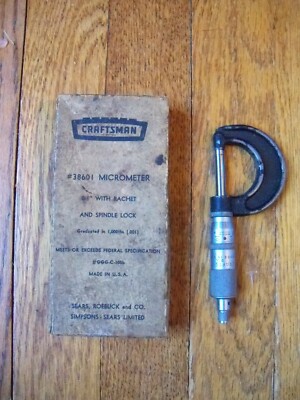 Micrometers - Craftsman Micrometer