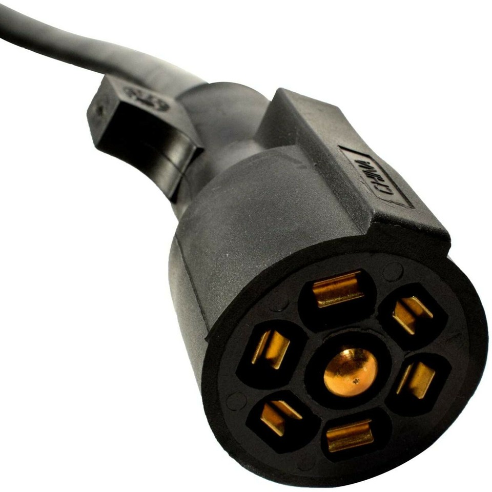 7 Way Socket Line Trailer Cord Junction Box 4ft Cable Wiring Plug | eBay