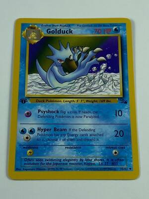 1st Edition Golduck 35/62 Fossil Set Near Mint! | eBay