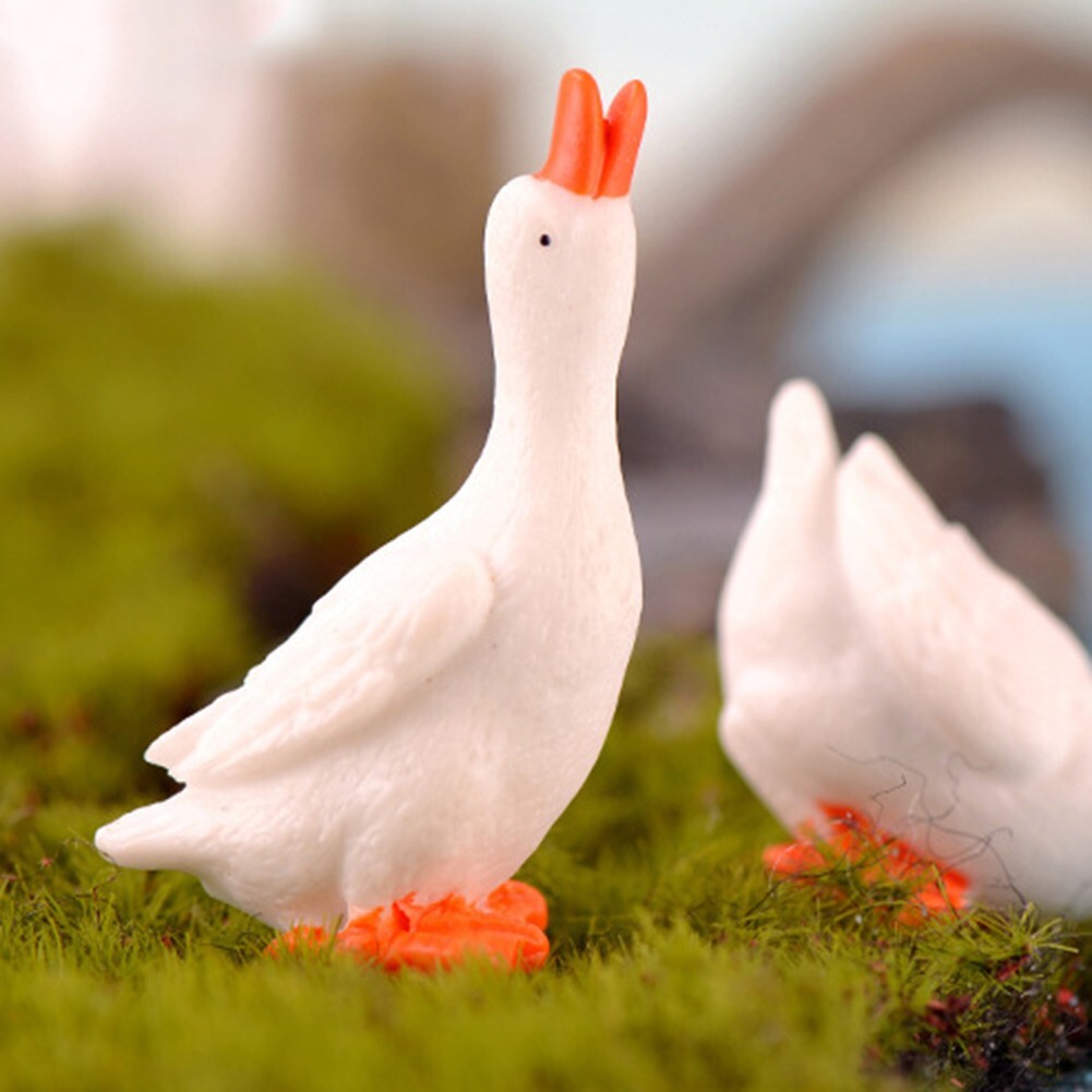 Geese Figurine Accessories Animal Decoration Durable Garden Goose ...