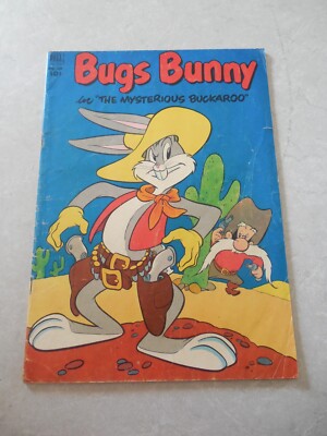 BUGS BUNNY #420 "THE MYSTERIOUS BUCKAROO," DELL COMICS, 1952, VG+, FOUR ...