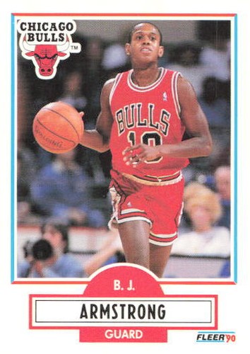 1990-91 Fleer Basketball B.J. Armstrong #22 Rookie RC | eBay