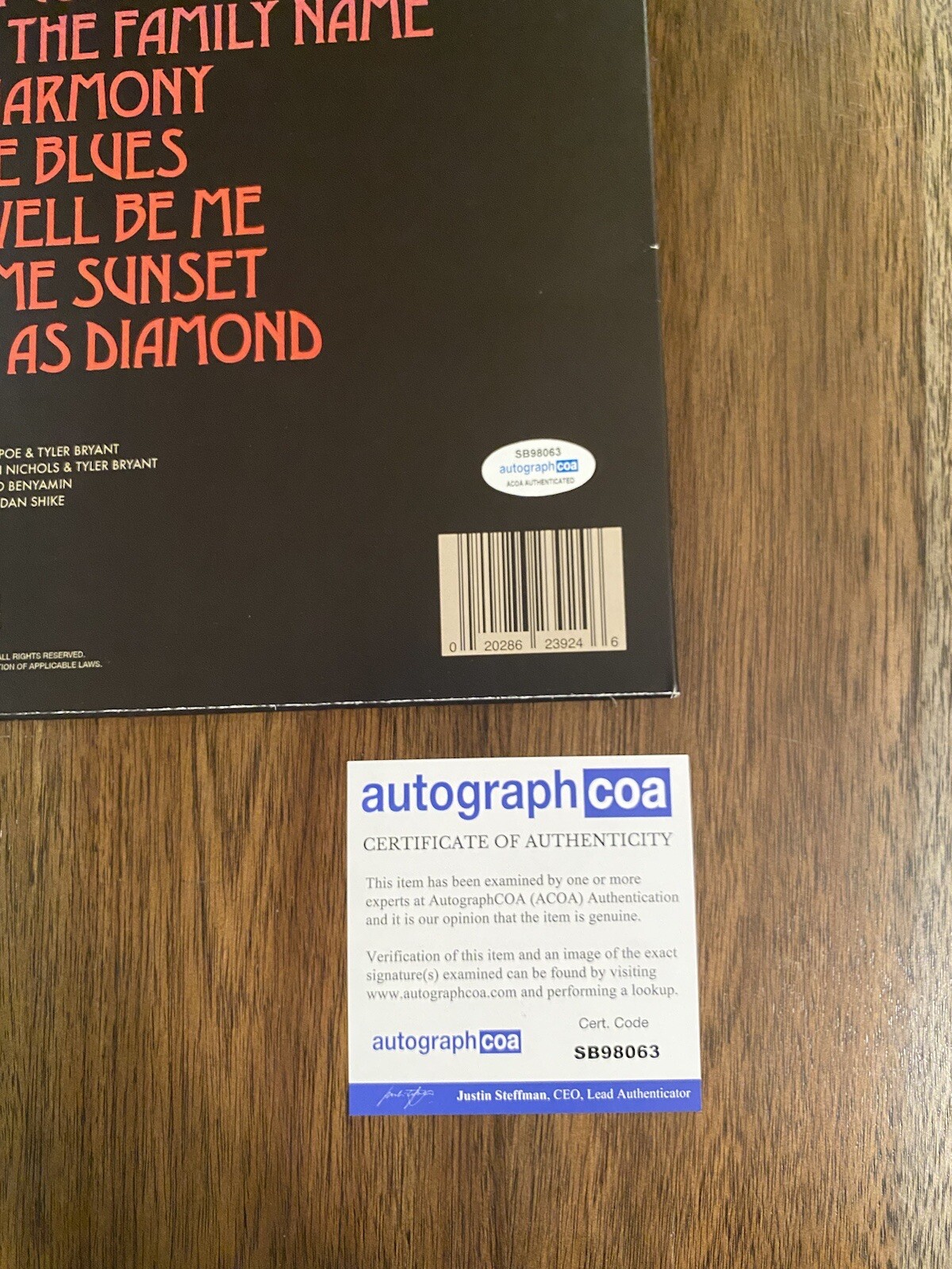 Larkin Poe ‘Blood Harmony’ Signed Autographed Vinyl Record Album ACOA ...