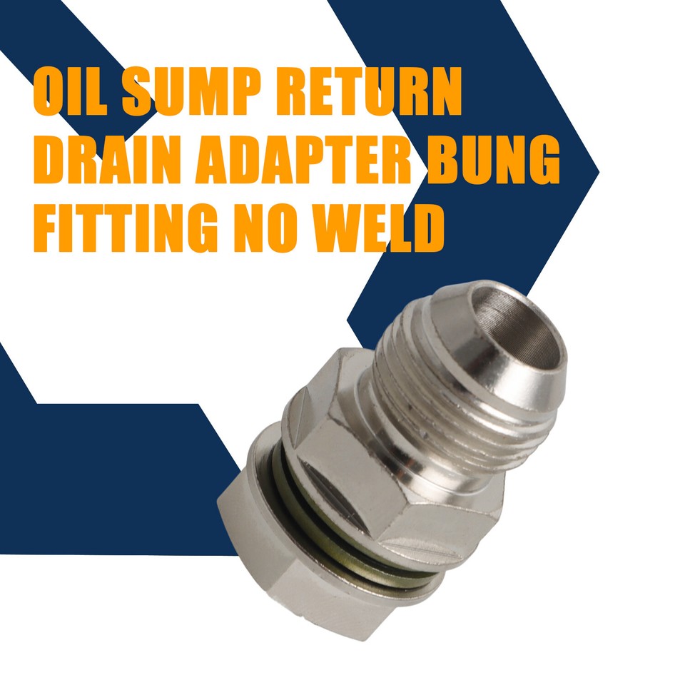 Oil Pan / Oil Sump Return Adapter Bung -10AN Fitting No Weld for ...