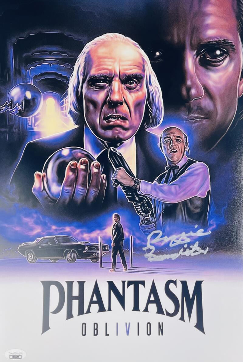 REGGIE BANNISTER SIGNED PHANTASM 12X18 PHOTO MOVIE POSTER HORROR JSA ...