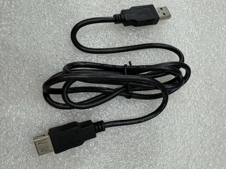 USB to USB 2.0 extension lead cable Male & Femail 130 CM 1meter And ...