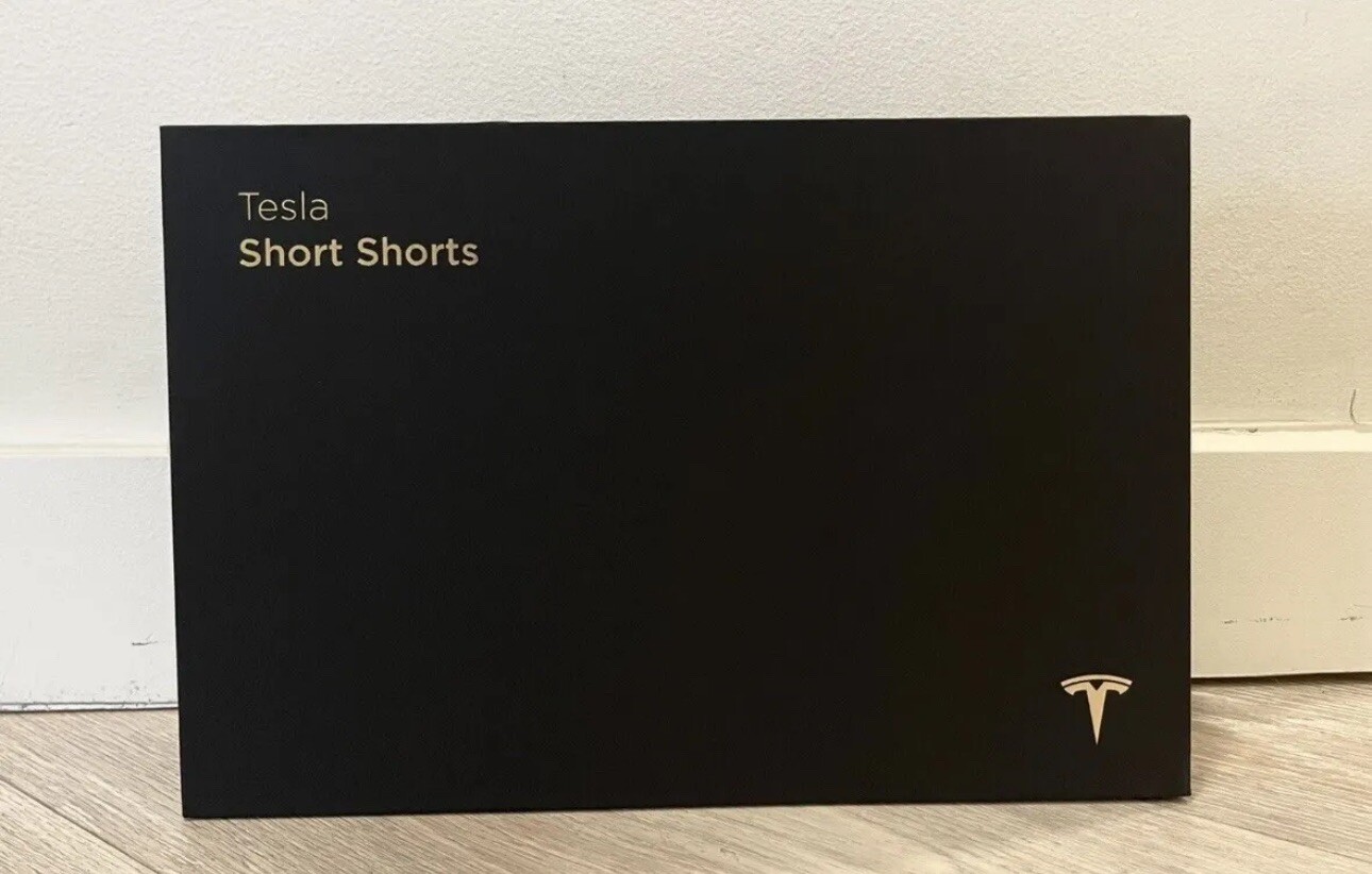 Tesla Short Shorts Red Sexy Authentic Elon Musk S3XY NEW! - Size S | eBay