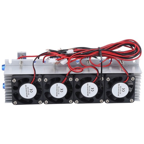 4 Chip Refrigerator Thermoelectric Peltier Cooler Water Cooling Device ...