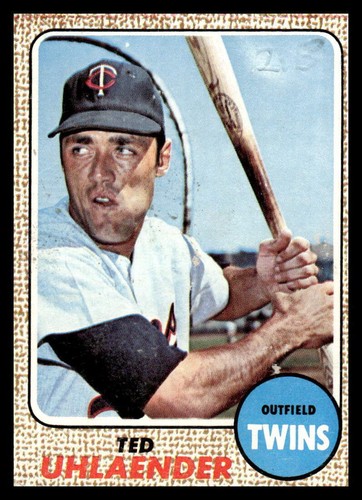 1968 Topps Ted Uhlaender #28 Minnesota Twins Baseball Card | eBay
