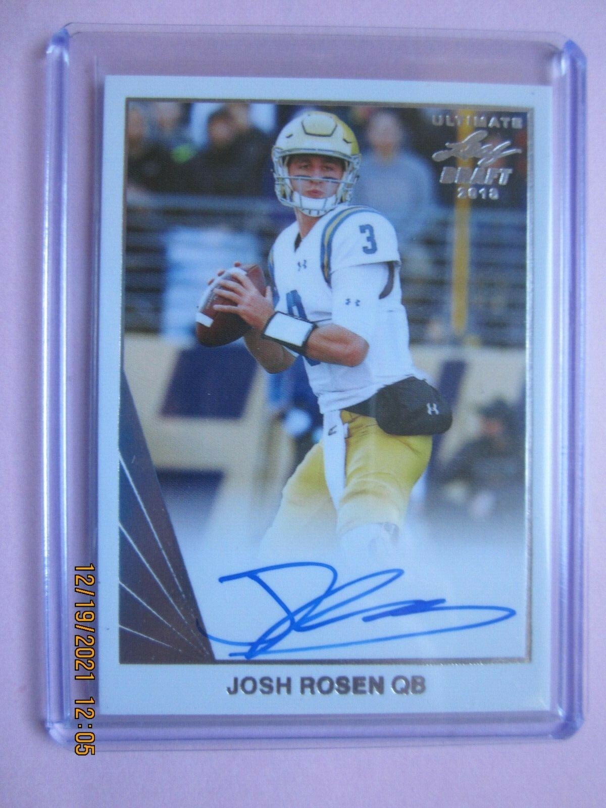 JOSH ROSEN 2018 Ultimate Leaf Draft #BA-JR1 RC Rookie Card Autograph ...