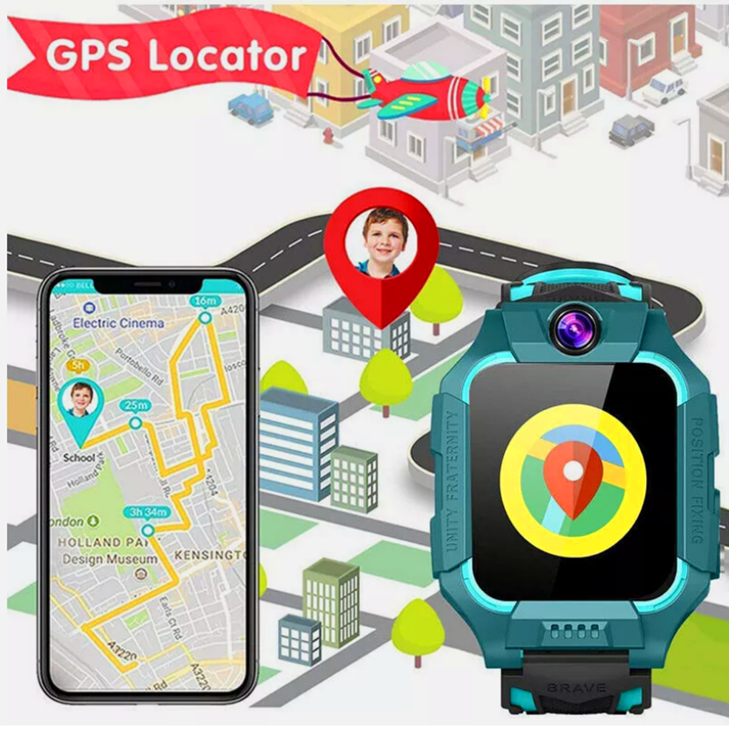 Kids Smart Watch Camera GPS Tracker SOS Call Phone Watches For Boys ...