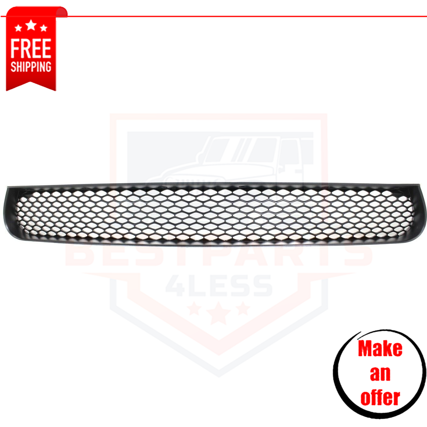 Bumper Grille CH1036137 68214869AB textured black for 2015-2017 Dodge ...