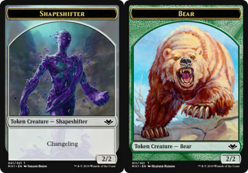Shapeshifter/Bear Token Modern Horizons Near Mint Magic the Gathering ...