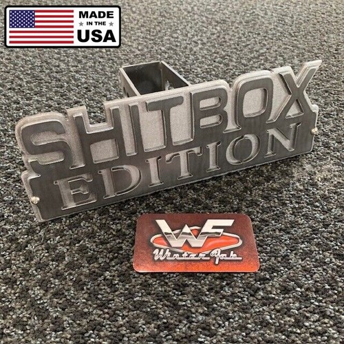 Shitbox Edition Two Layer Hitch Cover 1/8" Steel - Funny Custom ...