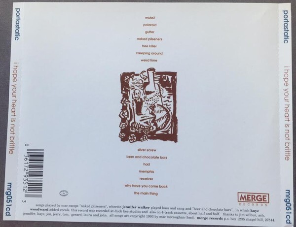 PORTASTATIC - I Hope Your Heart Is Not Brittle (CD) Like New Ships s1t ...