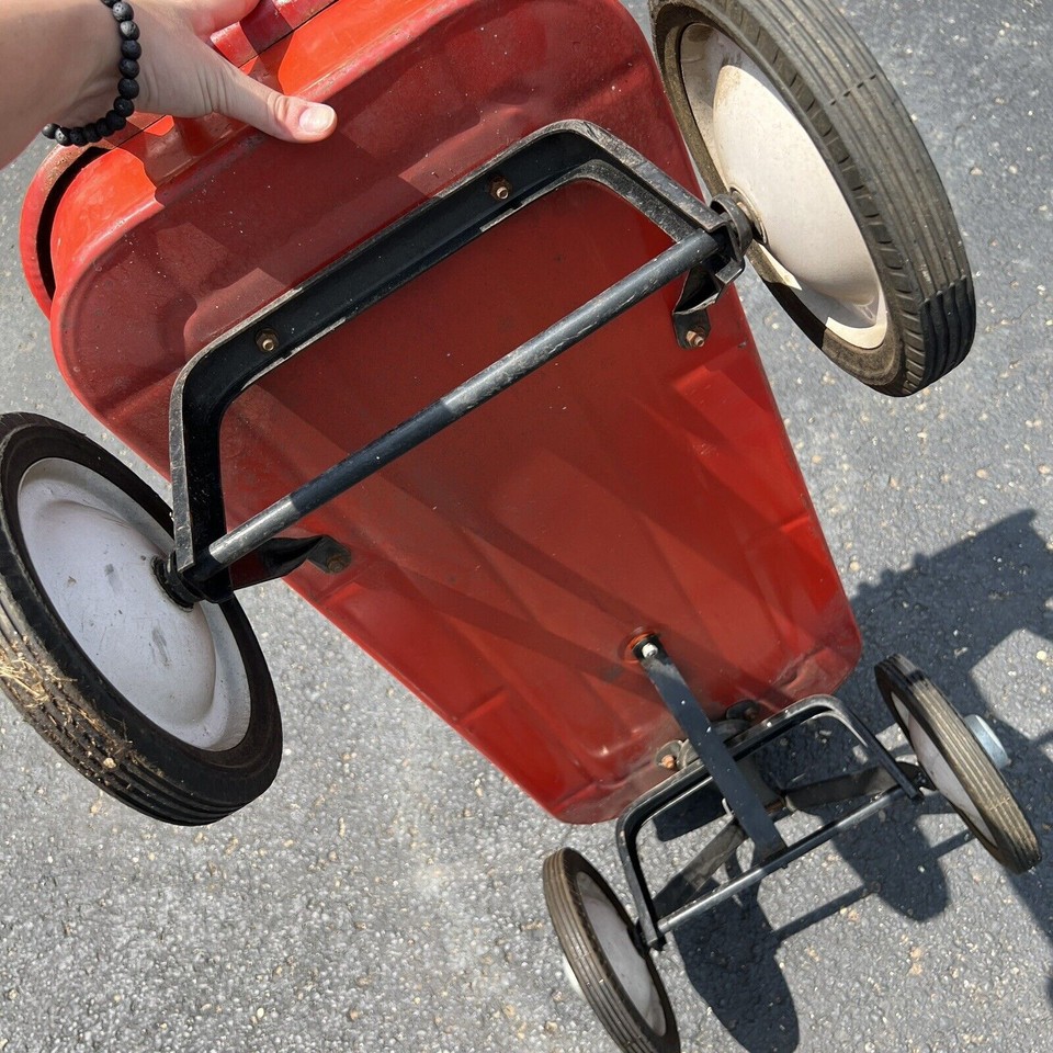 Vintage 60’s REX JET Red Metal Pull Wagon | eBay