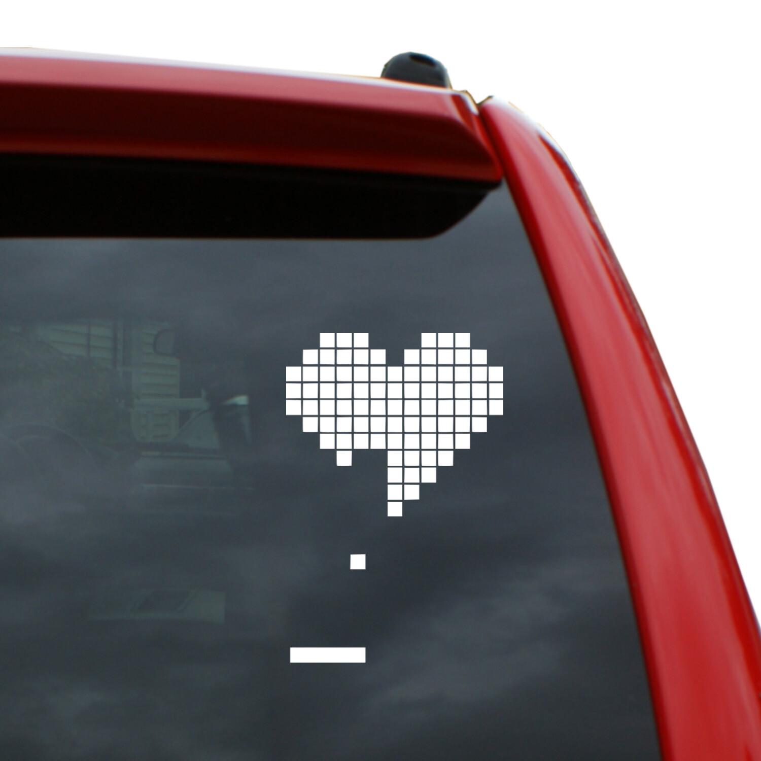 Heart Breakout Vinyl Decal | Color: White | 5" tall | eBay
