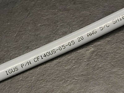 igus CF140US-05-05 20/5C Shielded Chainflex Flexible Control Cable Gray /25ft | eBay
